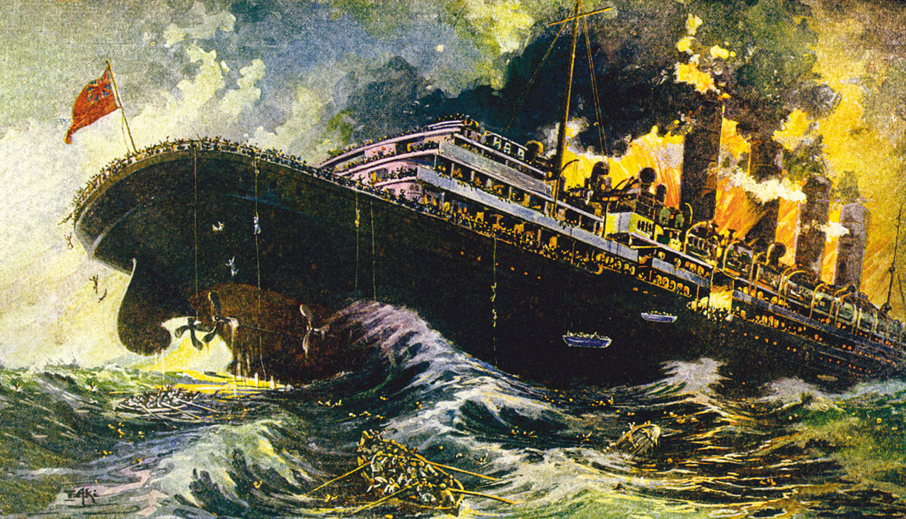 Maio de 1915: A história do naufrágio do “Lusitania”