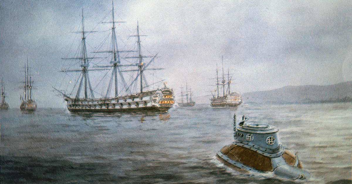 A história do Turtle, um dos primeiros submersíveis do mundo