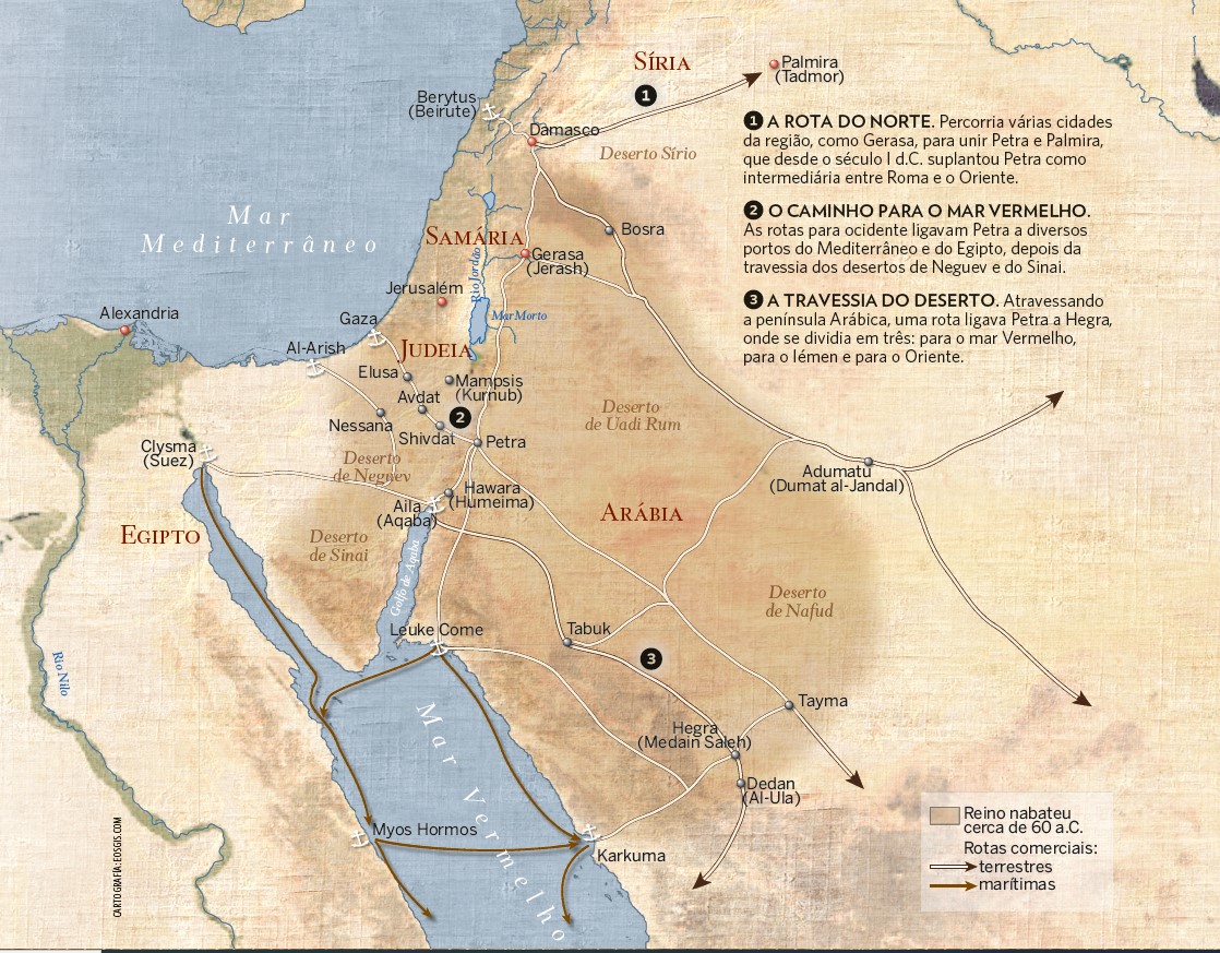 Petra, uma cidade isolada do mundo e da história